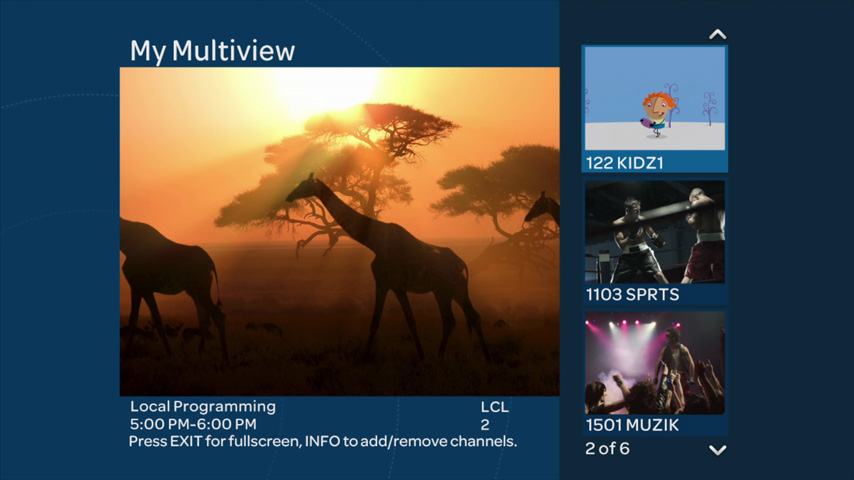 Watch Multiple Channels with U-verse TV My Multiview